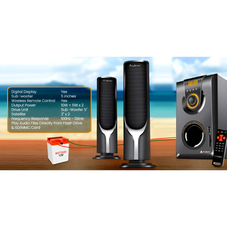 Audionic AD-7000 Plus 2.1 Channel Speakers with 5 Inch Subwoofer ...