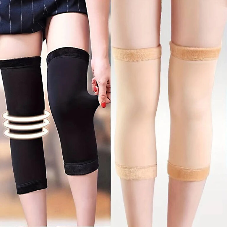 Winter Plush Knee Pads – Thermal Compression Knee Sleeves for Joint ...