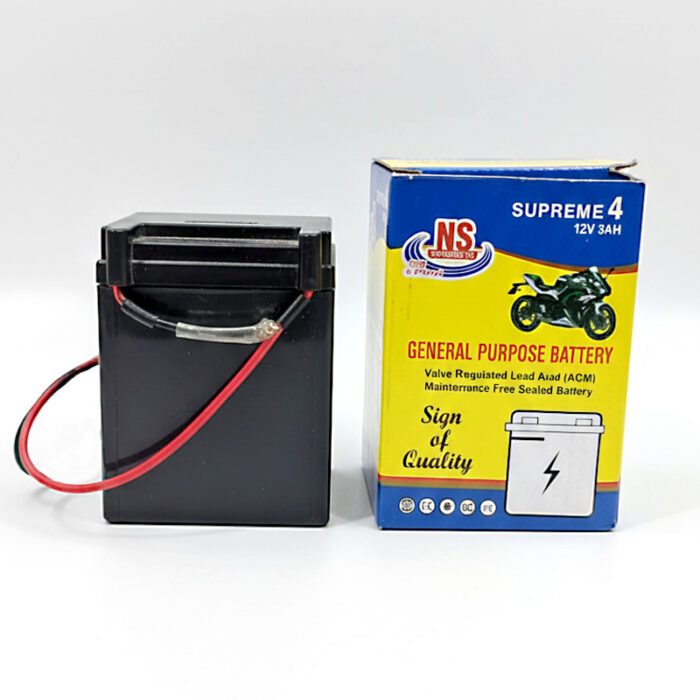 NS Supreme 4 – High-Performance 12V Dry Maintenance-Free AGM Motorcycle ...