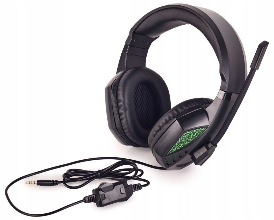 PS480 Classic Gaming Headset With A LED Microphone Volume Control ...